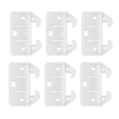 6pcs Drawer Guides Plastic Dresser Drawer Guides Replacement Furniture ...