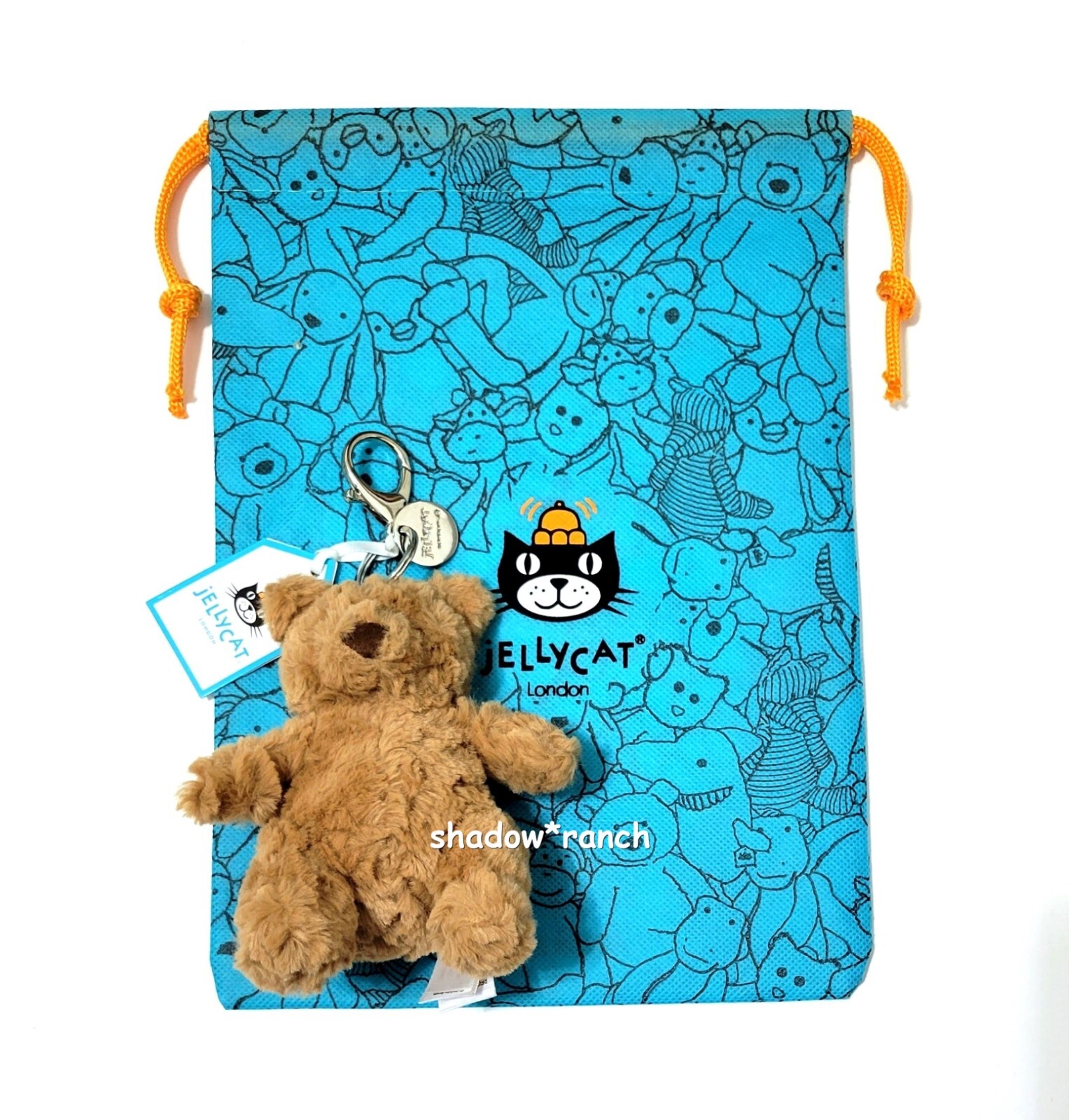 LAST ONE JELLYCAT I AM BARTHOLOMEW BEAR BAG CHARM SO ADORABLE for sale ...