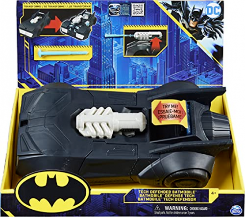 Batman Tech Defender Batmobile Transforming Vehicle Blaster Launcher DC ...