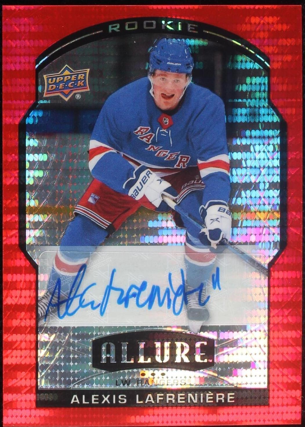 2020-21 Upper Deck Allure - Rookie Alexis Lafreniere #100 Red Rainbow ...