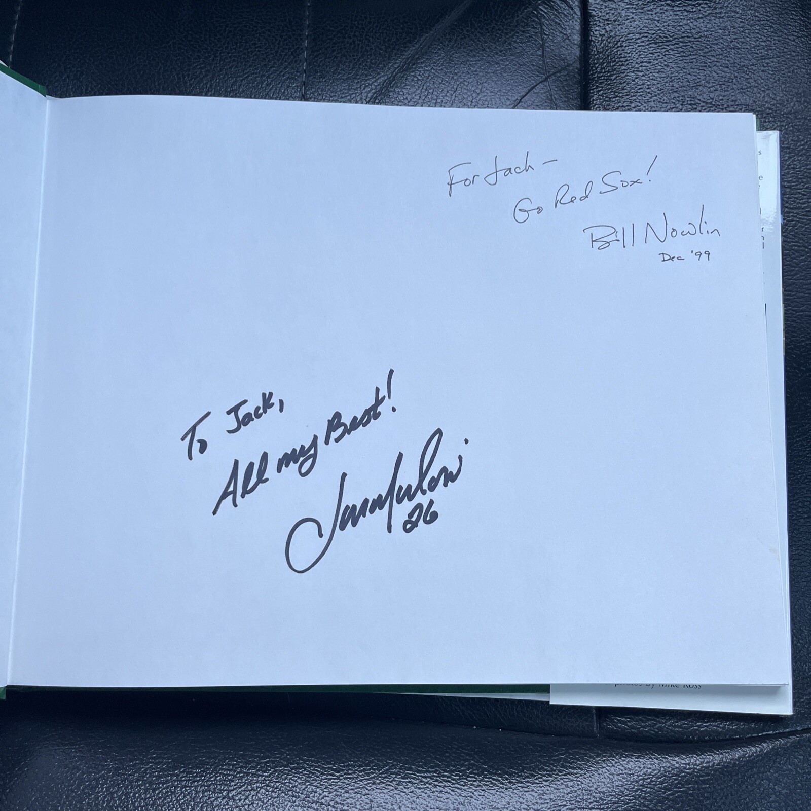 Fenway Saved by Mike Ross and Bill Nowlin Signed Book with Lou Merloni ...