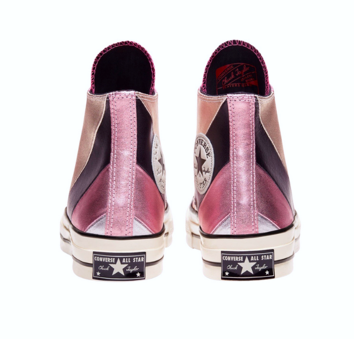 New NIB Converse Metallic Pink Gold Rainbow Chuck Taylor 70 Hi Top ...