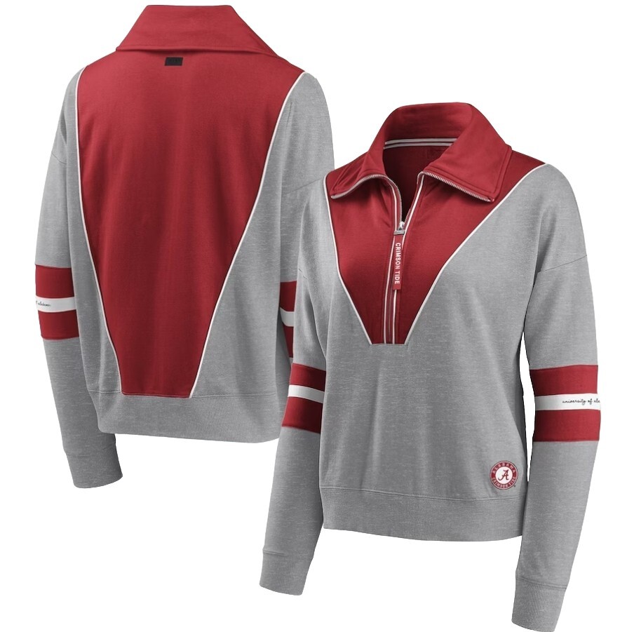Women's Alabama Crimson Tide WEAR by Erin Andrews Colorblocked Top Size ...