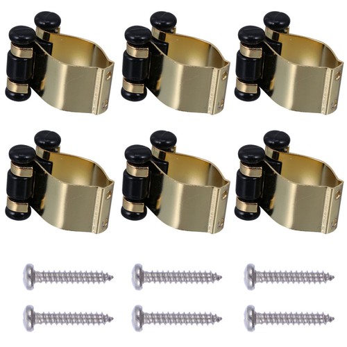 6 PCS Wall Mount Fishing Rod Clip Snooker Cue Holder Fishing Pole ...