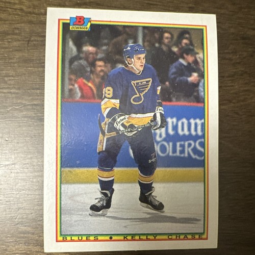 Bowman 1990-91 Kelly Chase #14 St. Louis Blues NHL Base Set Hockey Card ...