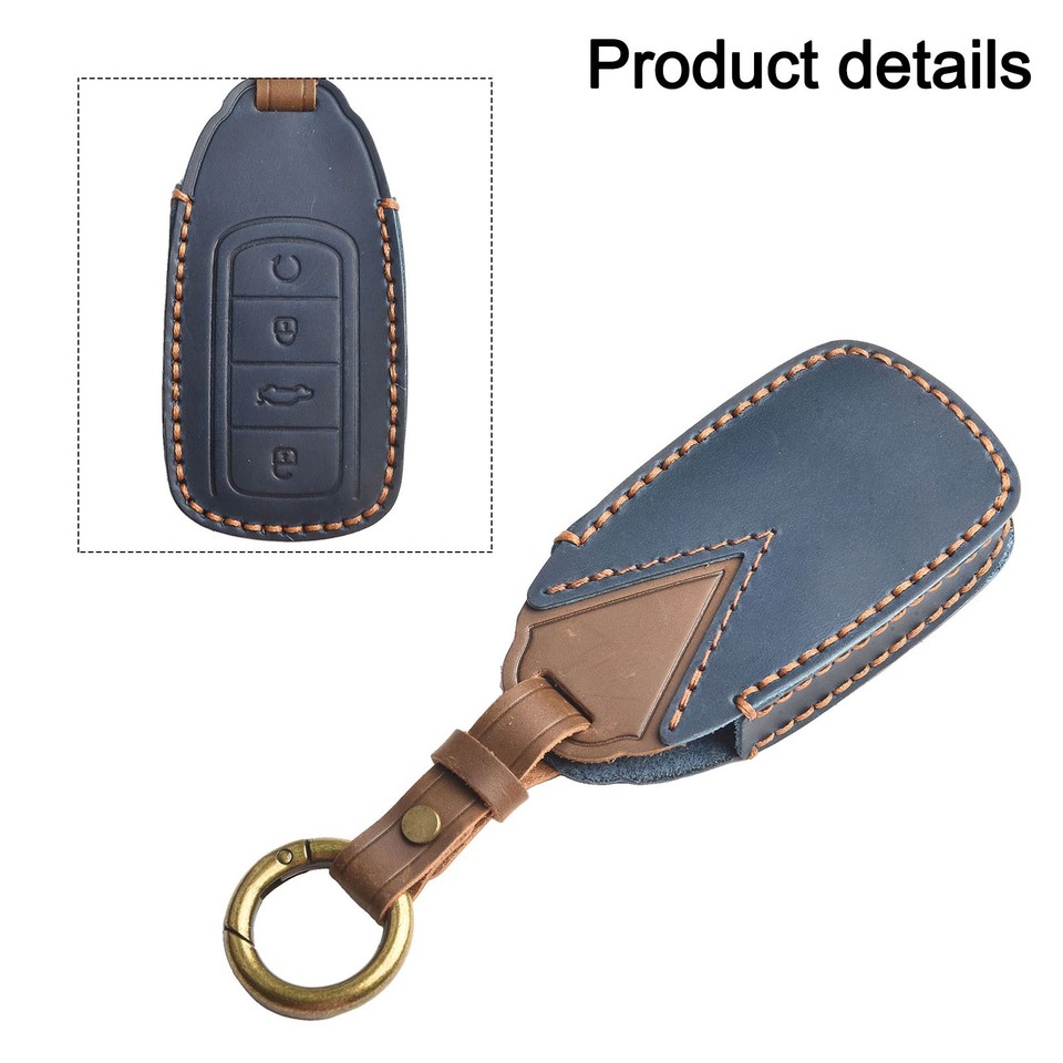 Sleek Blue Leather Key Cover for Chery Omoda 5 Protect your Keys in ...