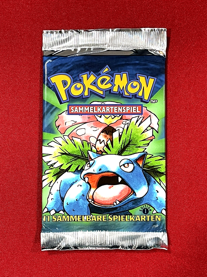 Pokémon WOTC Base set VENUSAUR Pack Factory Sealed 1st EDITION GERMAN ...