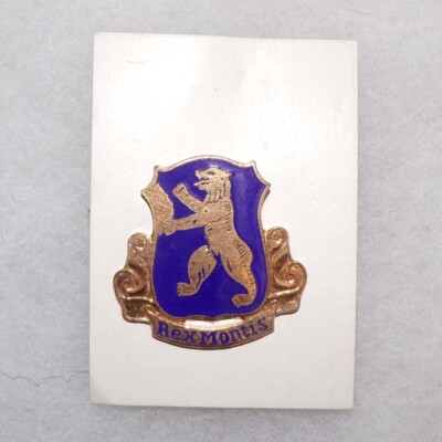Vintage WW2 US Army 136th Infantry Regiment DUI Unit Crest (foreign ...