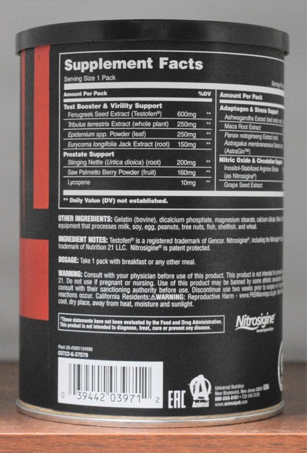 Universal Nutrition TNT+ Free Testosterone Booster with Health and ...