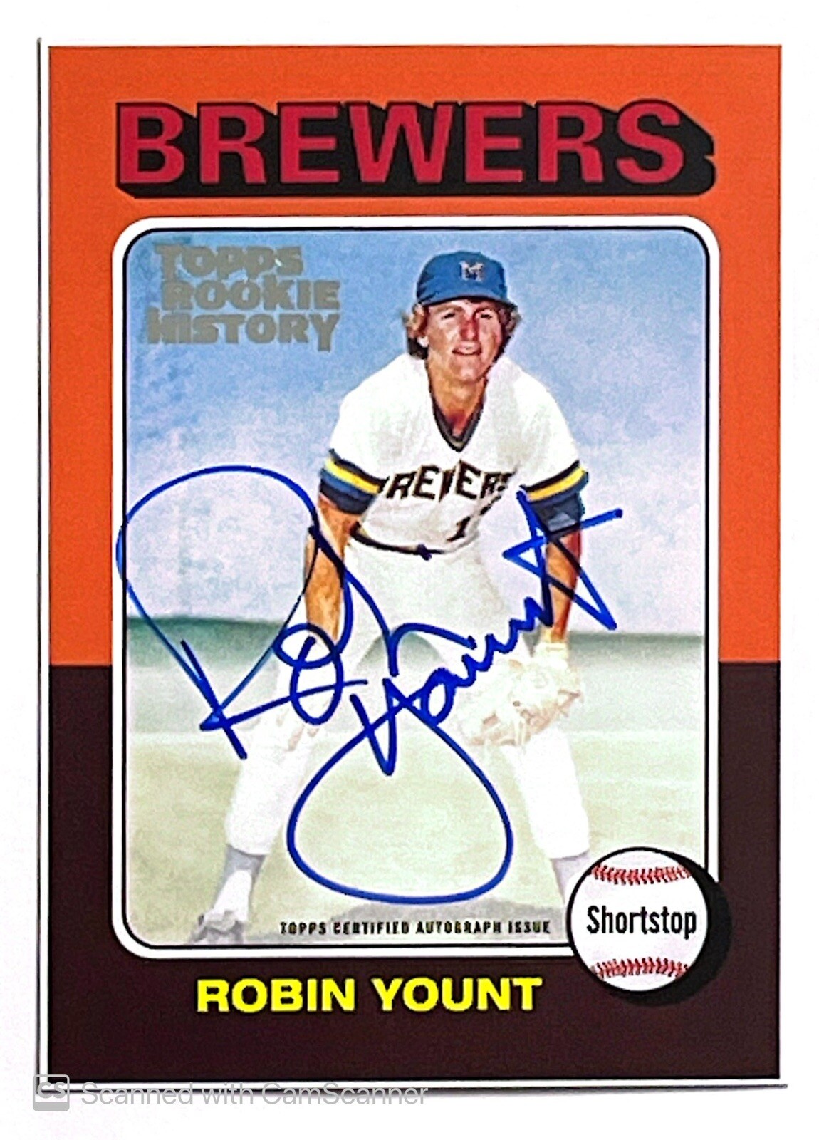 2018 Archives Topps Rookie History /99 Robin Yount #RHA-RY Auto HOF | eBay