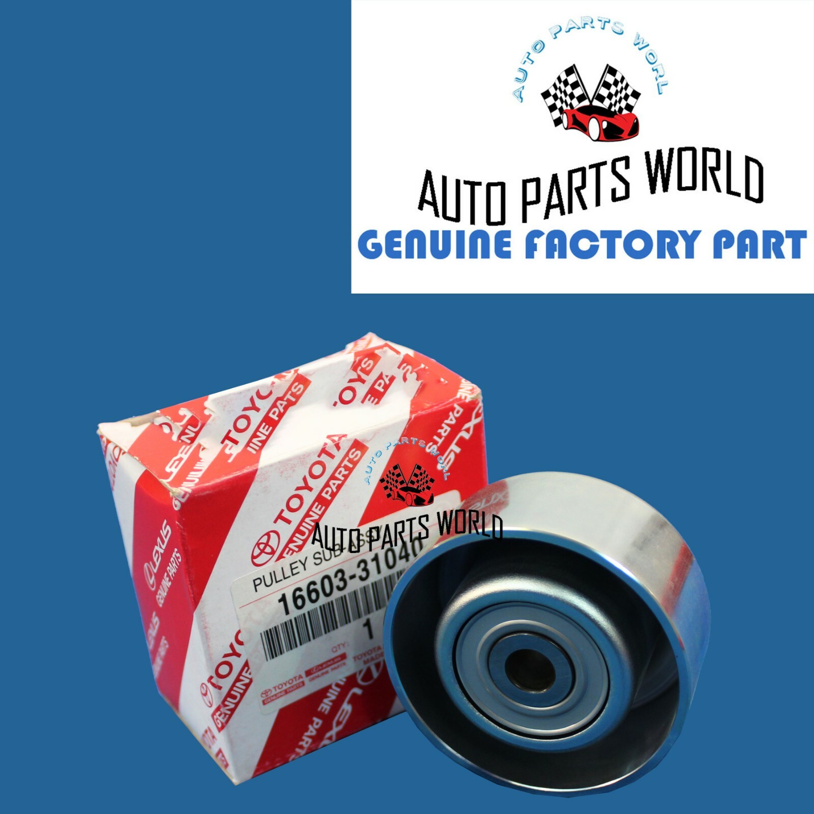 GENUINE TOYOTA 4RUNNER TACOMA FJ TUNDRA 4.0L DRIVE BELT IDLER PULLEY ...