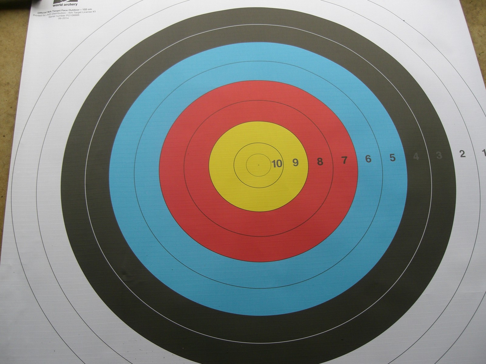 PACK OF THREE ARCHERY TARGET FACES, 122cm (48"). FOLDED to POST | eBay ...