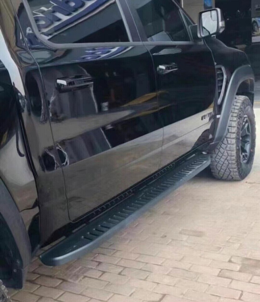 Running Board Side Steps Pedals Nerf Bar Fits for Dodge RAM 1500 TRX ...