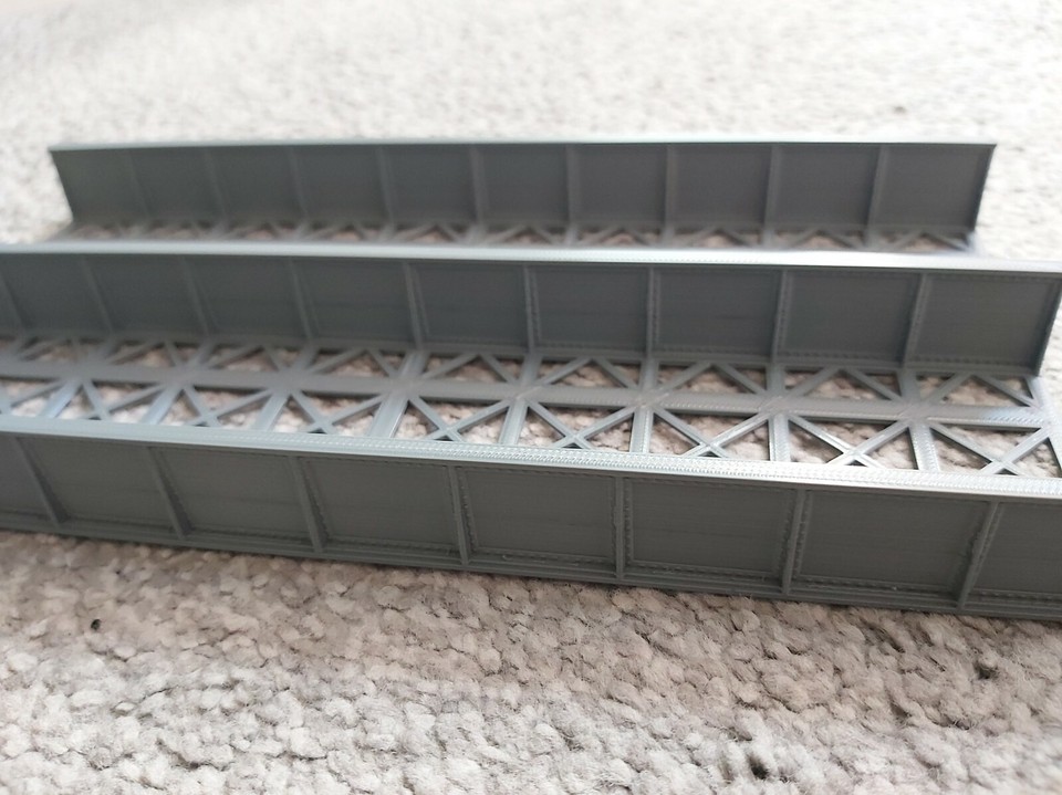OO Gauge Twin Track Bridge Girder and Support Piers for Model Railway ...