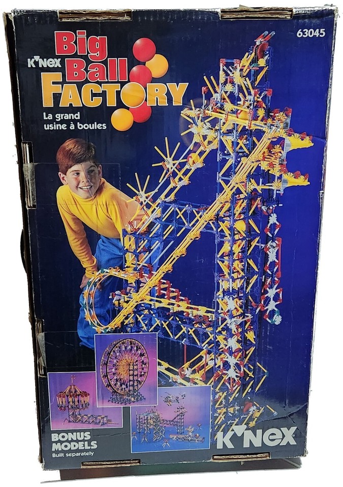 K'NEX Big Ball Factory COMPLETE SET w Box, Instructions & DC Electric Motor KNEX | eBay