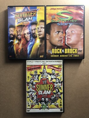 WWE: 3 DVD Lot Summerslam 2002 2009 & 2019 651191957361| eBay