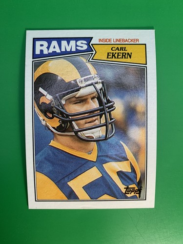 1987 Topps Carl Ekern RC #155 Los Angeles Rams | eBay