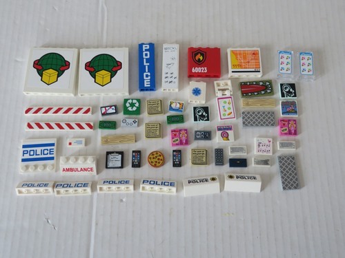 LEGO lot de 52 pièces déco - police - Simpsons - pompiers - courriers ...