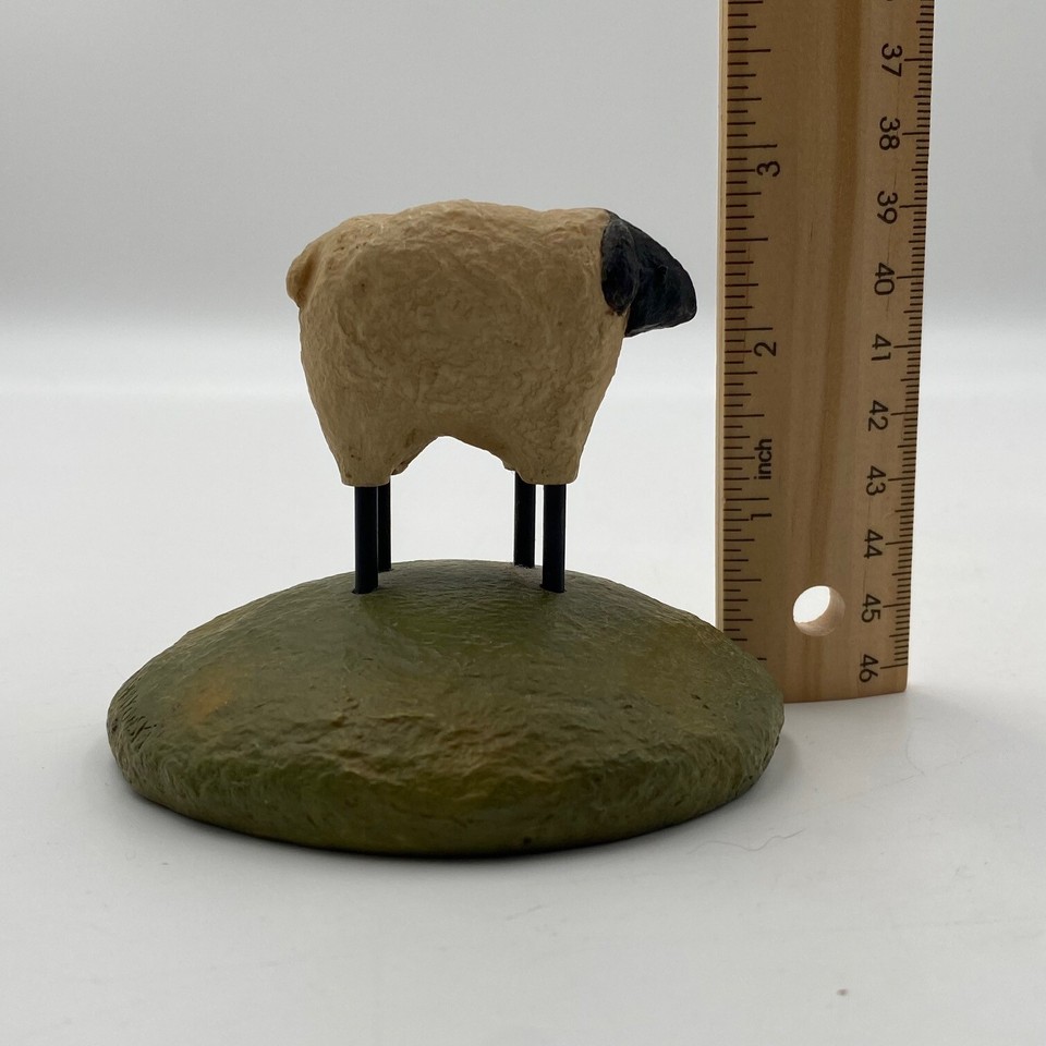 Debbie Piotrowski Resin Sheep Decorative Figurine Primitive Folk Art ...
