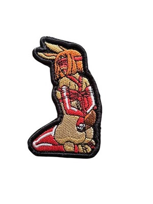 Sexy Bunny Girl Embroidered Patch – Anime Style Morale Patch for Jacket ...