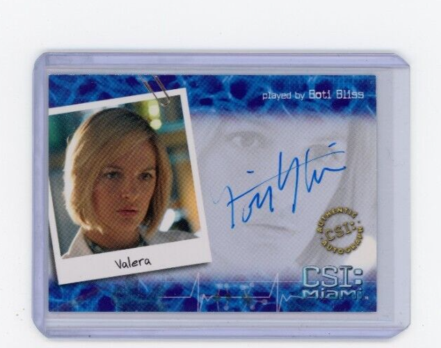 CSI MIAMI SERIES 2 BOTI BLISS AS VALERA AUTOGRAPH MI-B7 | eBay.de