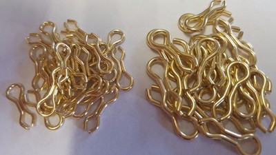 Do-It brass wire eyes, loops x 50 No1 & 2 lead making loops | eBay