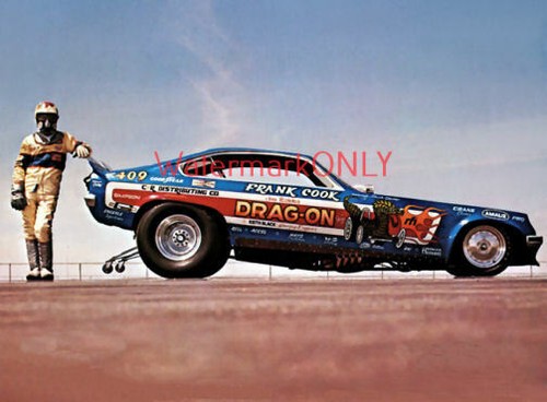 "Frank Cook" "Drag-On Vega" 1974 Chevy Vega Top Alcohol Funny Car PHOTO ...