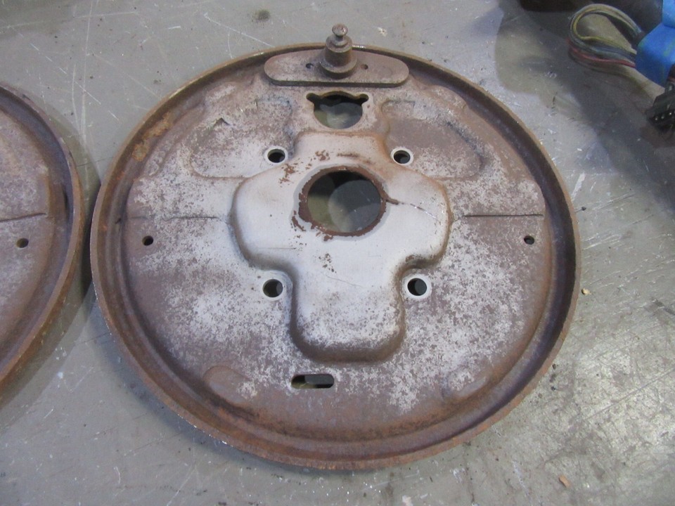 1970 Ford F250 two wheel drive front drum brake spindle backing mount ...