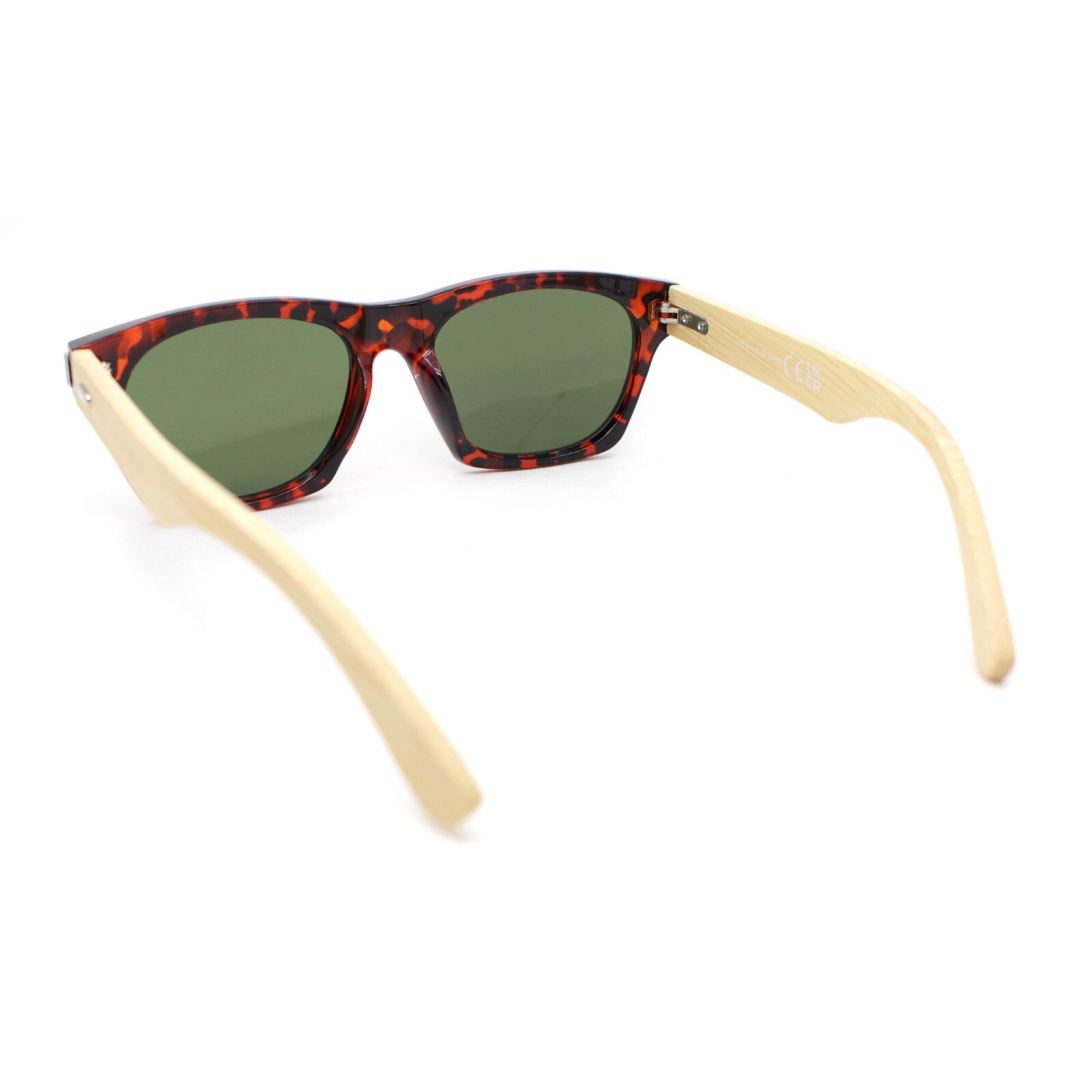 Bamboo Arm Retro Hipster Horn Rim Gentlemans Sunglasses | eBay