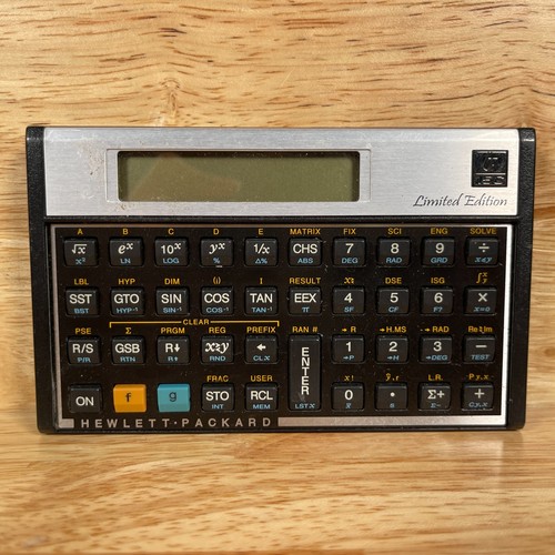Hewlett Packard HP 15C Limited Edition Black Programmable Scientific ...