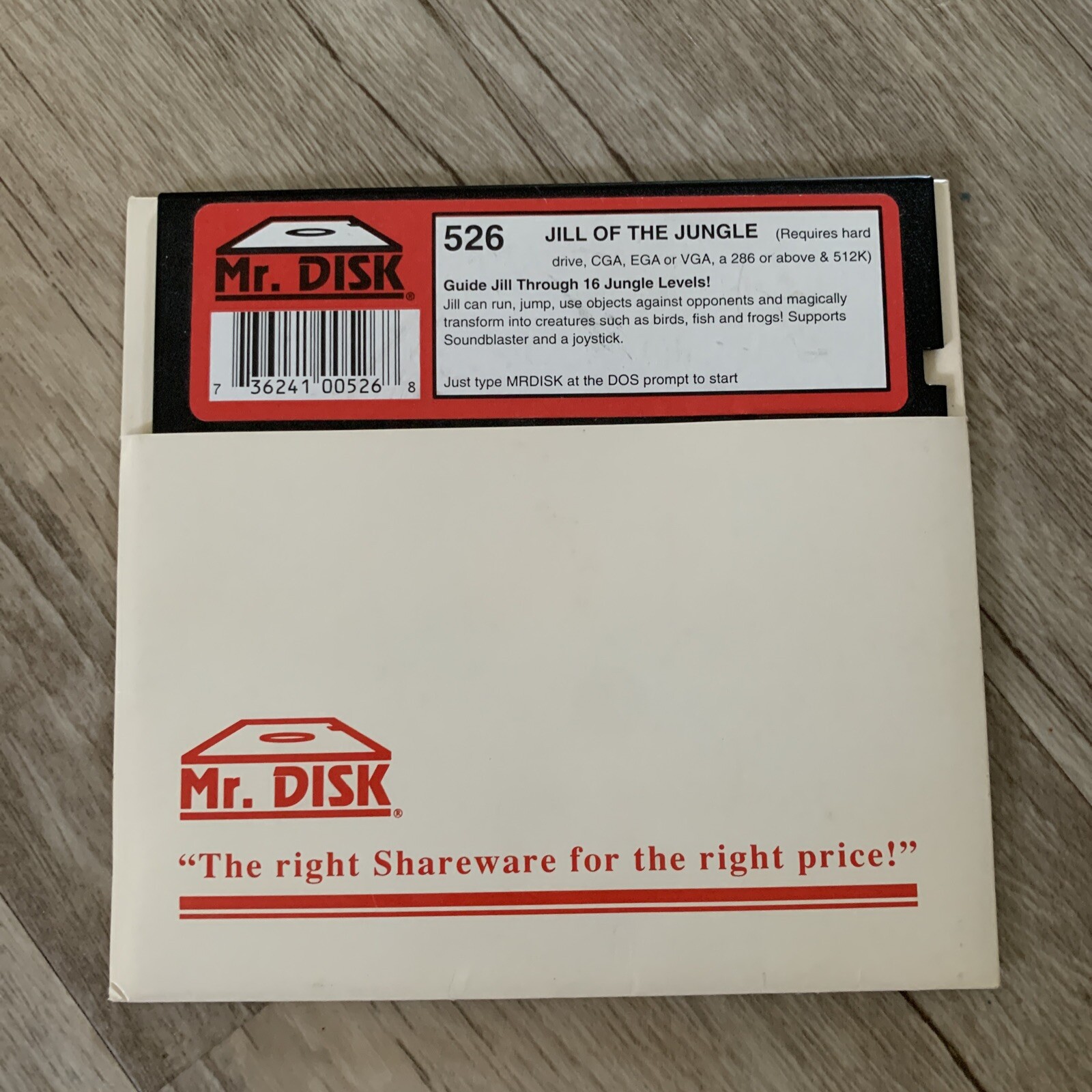 Mr. Disk Floppy Shareware Game 526 Disk - JILL OF THE JUNGLE EPIC MEGA ...