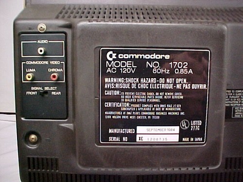 Cable Kabel Lead AV LUMA/CHROMA C64/128/16/+4/116 Monitor Commodore ...