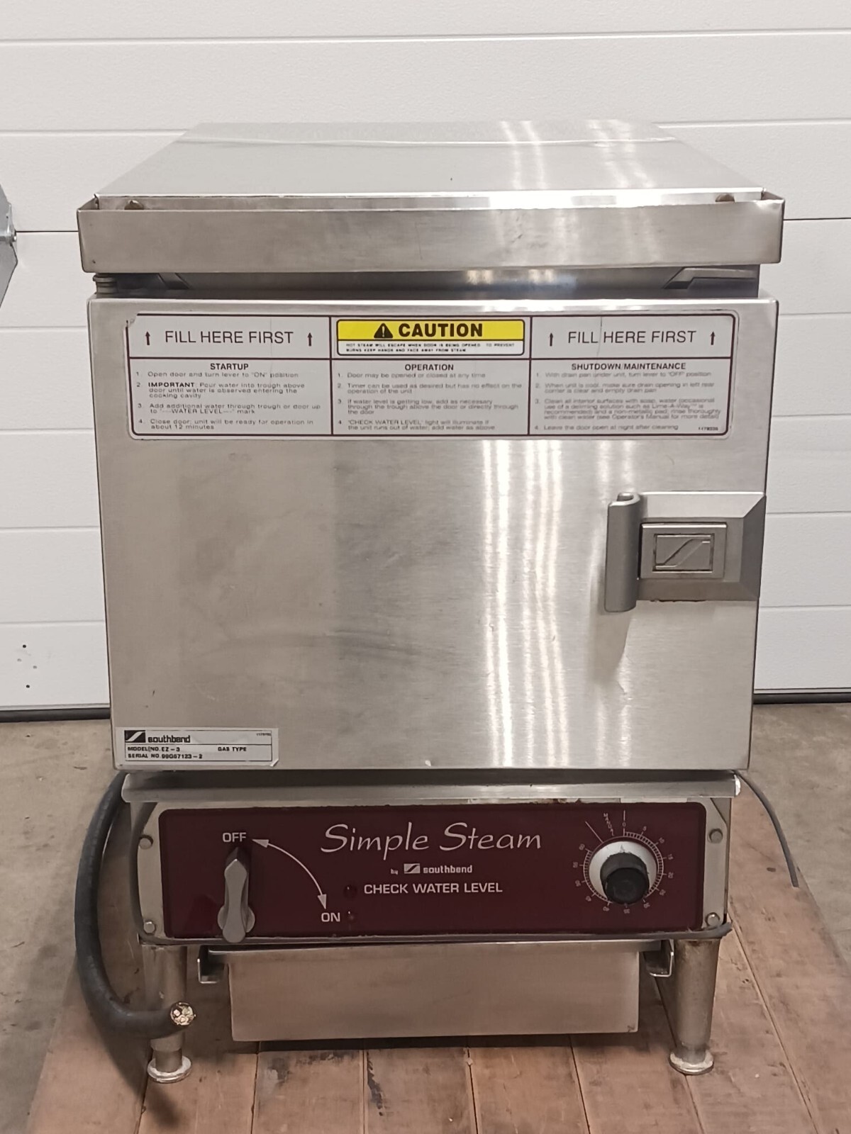 Southbend EZ-3 Electric Simple Steam Counter Top Steamer 1027400 208 V ...