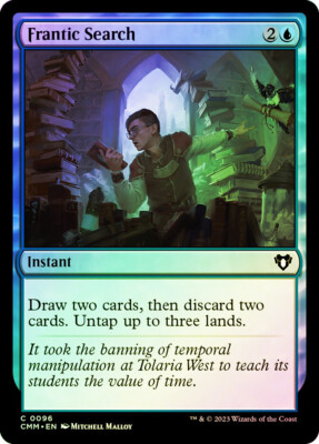 MTG FOIL Frantic Search - Commander Masters #096 | eBay