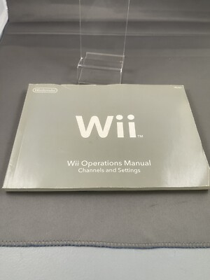 Nintendo Wii Operations Manual | eBay