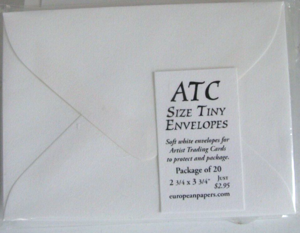 ATC Tiny Envelopes 20 Soft White 2.75x3.75” Envelopes | eBay