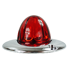 Legendary 3 Inch Watermelon Light, Flat Bezel- Red LED / Red Glass Lens ...