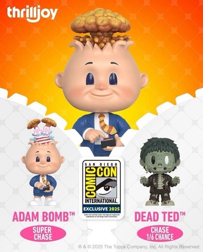 Thrilljoy PIX! Garbage Pail Kids Adam Bomb LE 6k SDCC 2025 Dead Ted CON ...