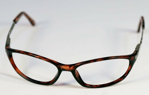 FOSSIL RACER PLASTIC TORTOISE SHELL FLEX-HINGED EYEGLASS SUNGLASS ...