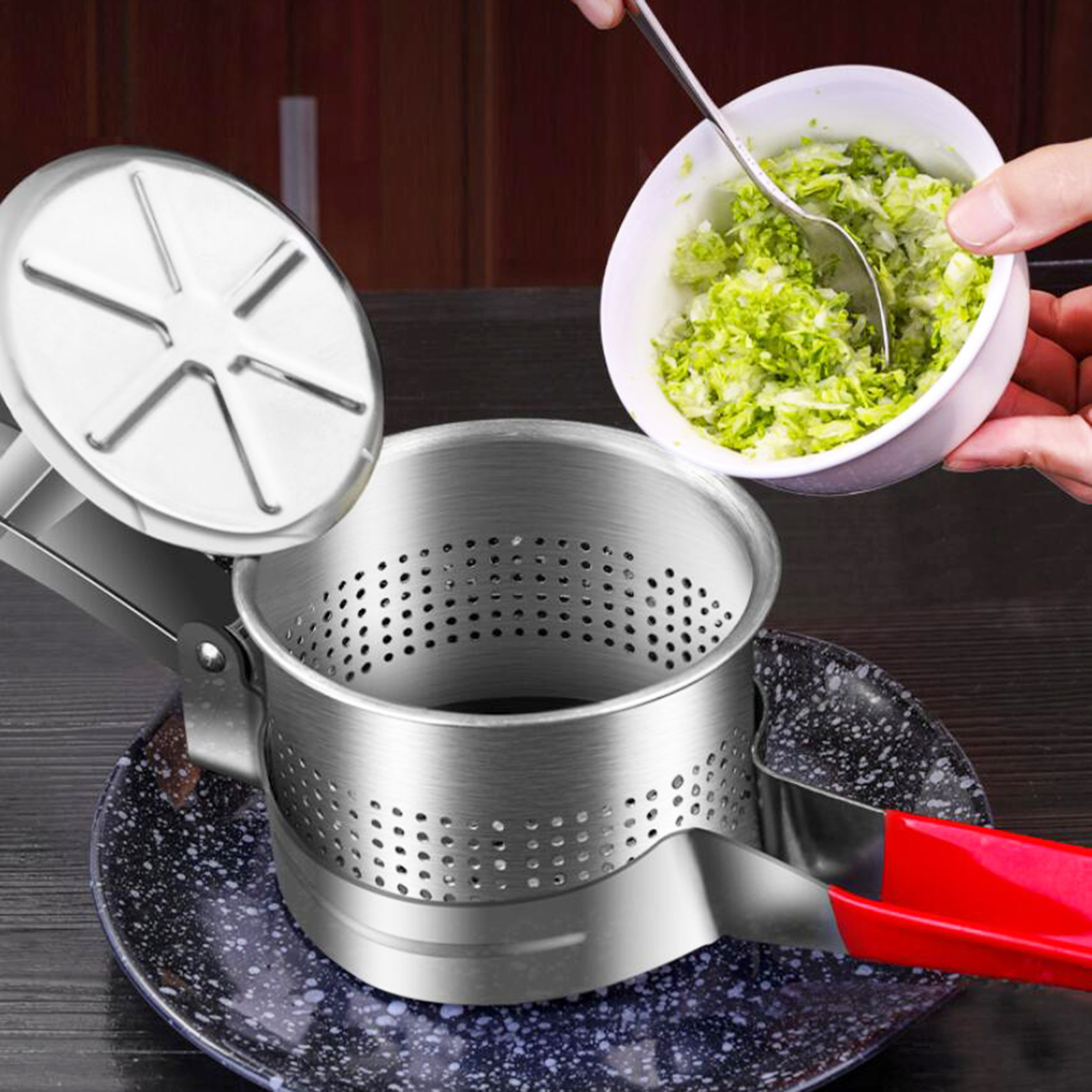 Rice Masher Heavy Duty Juicing Manual Garlic Press Crusher Rice Masher ...