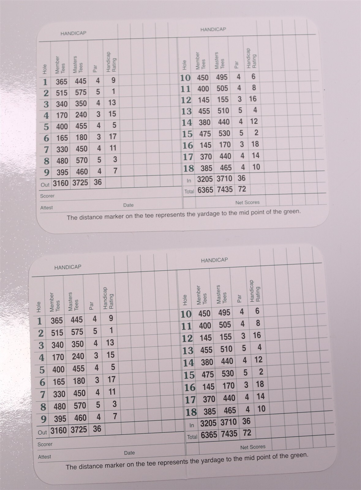 Augusta National Golf Club lot of 6 Signed Scorecards Errie Ball ...