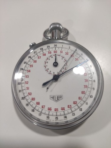 CRONOMETRO HEUER STOPWATCH RATTRAPANTE STOPPUHR RALLY TIMER CHRONOMETRE ...
