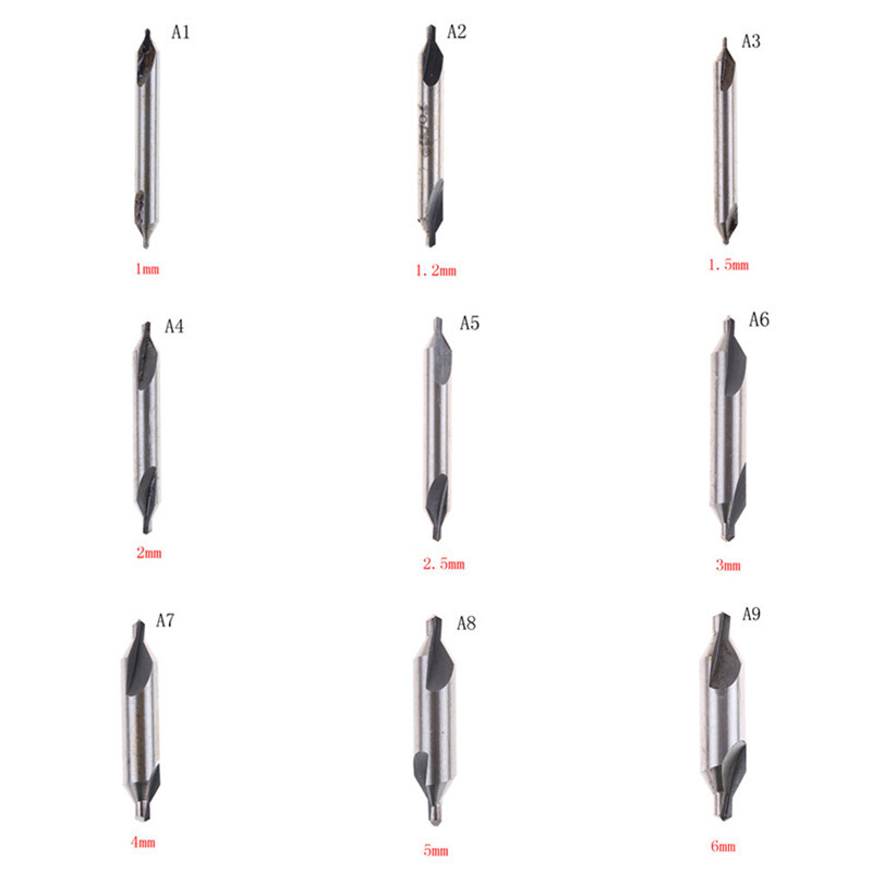60 Degree Center Drill Countersink Set Angle Bits HSS Lathe Mill ...