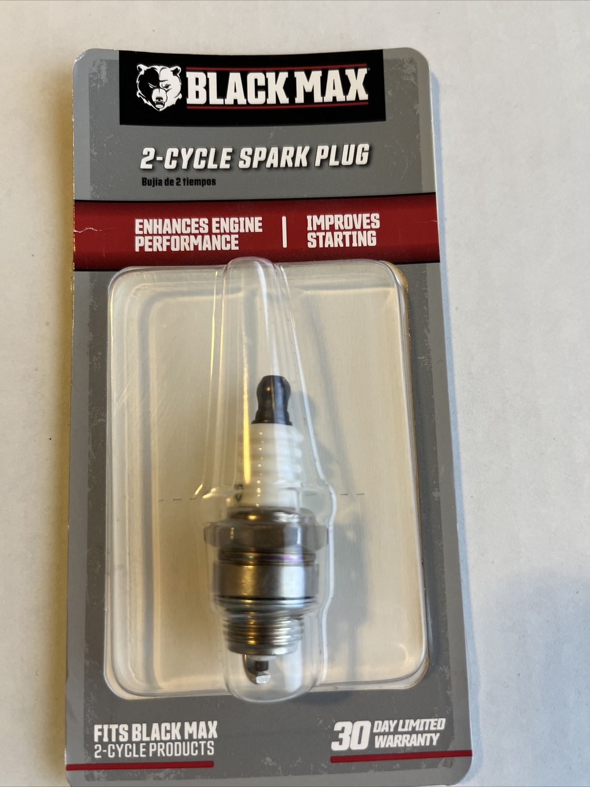 BLACK MAX 2-Cycle Spark Plug • Enhances Engine Performance • Improves ...