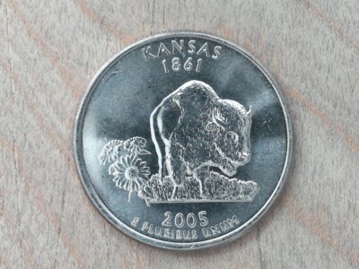 2005 D Kansas State Quarter Uncirculated B.U. U.S. Mint Roll Actual ...