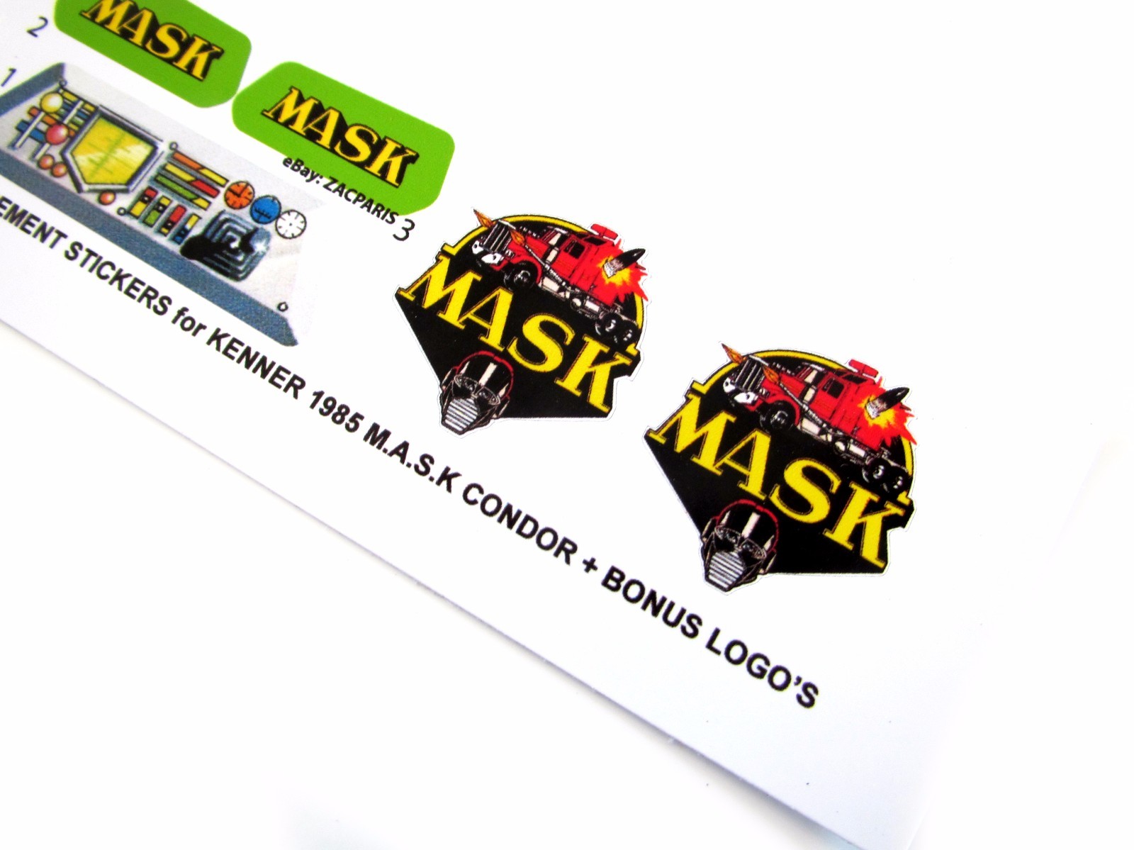 Stickers for KENNER M.A.S.K CONDOR Personalized + BONUS | eBay