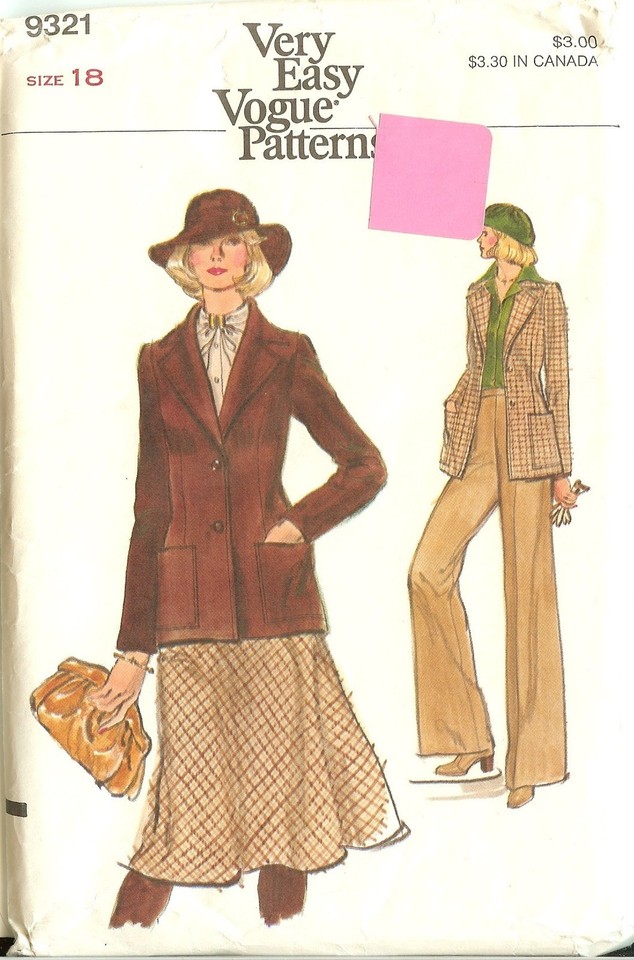 OOP Vogue Sewing Pattern Misses Variety Clothes Pattern Plus Sizes You ...