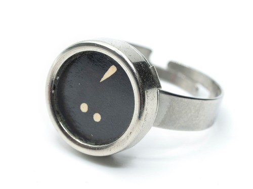 Colon Key Ring Typewriter Key Miniblings Poland Upcycling Black | eBay