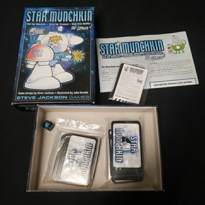 Star Munchkin w/ Space Ships Exp. (Card Game, 2002) Steve Jackson Games ...