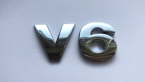 Chrome 3D FULL METAL Self-adhesive Car Letters badge emblem sticker ...